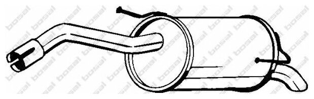 Глушитель основной Bosal 145-125