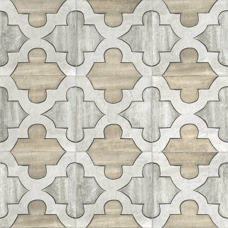 Керамогранит Mainzu Carino Deco Picos 20х20 см серый; бежевый матовая