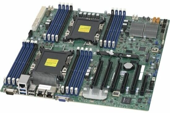Материнская плата Supermicro MBD-X11DPI-N-B, E-ATX, пассивное охлаждение, поддержка UEFI