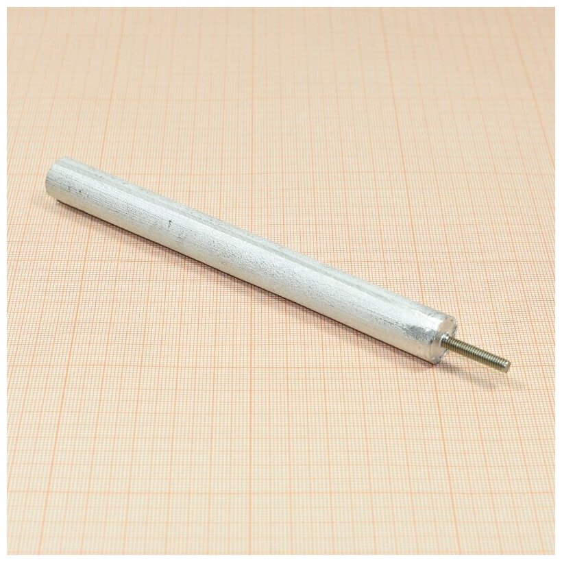 Анод магниевый M4, 140x14 мм, шпилька 20 мм