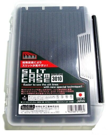 Коробка Meiho SLIT FORM CASE 3010 CLR 1 отделение размеры: 205 × 145 × 25 мм