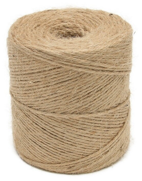 Шпагат джутовый полиров.1,2 ктекс (в бобине 500 м, 0,56 кг/боб. + 517285