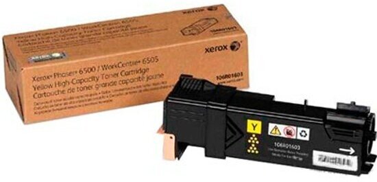 Тонер-картридж Xerox 106R01603 желтый (2, 5K) для Phaser 6500/WC 6505