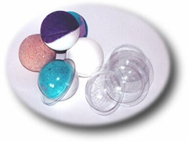 Формы для бомбочек из пластика сферические маленькие набор для мыловарения и творчества