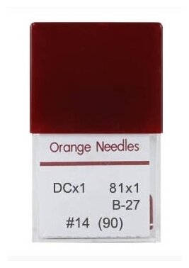 Иглы "ORANGE NEEDLES" оверлок №90 100шт.
