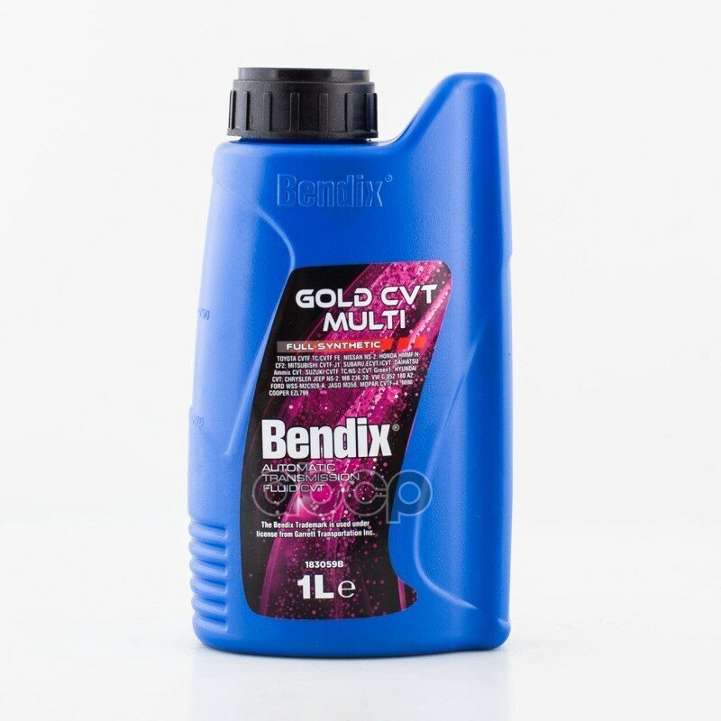 Масло Трансмиссионное Bendix 1Л Синтетика Gold Cvt Multi Toyota Cvtf Tc/Cvtf Fe BENDIX арт. 183059B