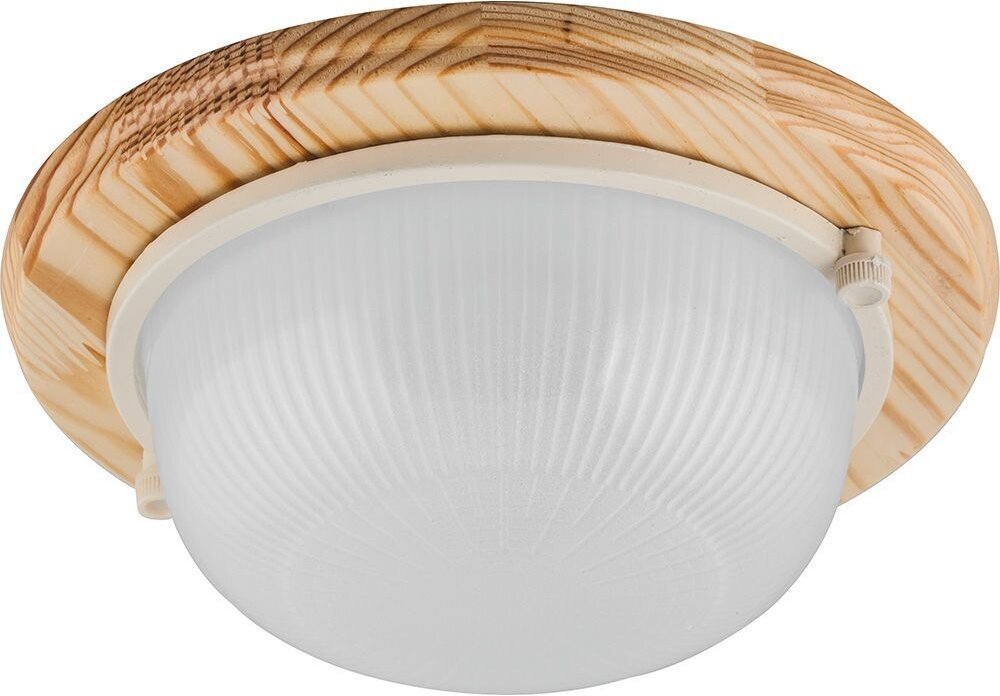 Светильник накладной IP54, 220V 60Вт Е27, дерево, клен, круг НБО 03-60-011, FERON 11569 (1 шт.)