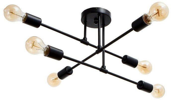 Люстра 2544/6BK E27 40 Вт черный