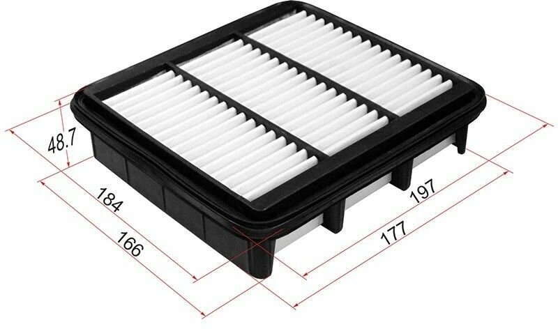 Фильтр воздушный для Kia Ceed 07-, Cerato 08-, Hyundai Elantra 06- / арт. ST281132H000 / бренд SAT / OEM 281132H000