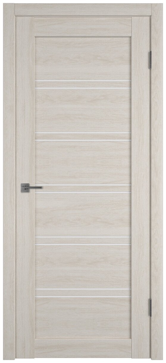 Атум Про 28 Дуб скандинавский Сатин белый 800*2000 (дверное полотно)