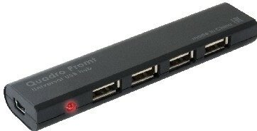 USB-хаб DEFENDER 83200 QUADRO PROMT 4 порта, черный