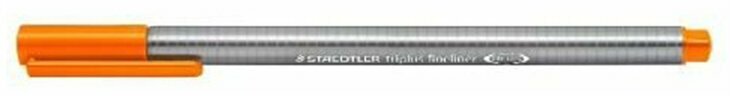 Ручка капиллярная Staedtler Triplus, одноразовая, 0.3 мм Светло-оранжевый, пр-во Германия