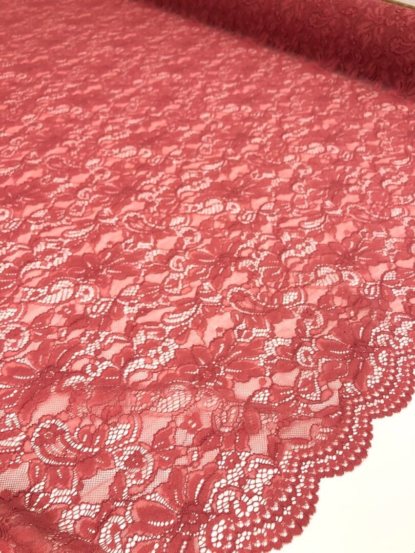 Ткань гипюр кружевной с кордовой нитью и фестонами, цена за 1 метр погонный.