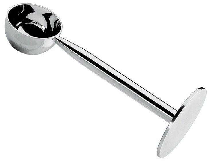 Эспрессо-пресс с мерной ложкой для кофе от Cilio d-4,7 см, нержавеющая сталь