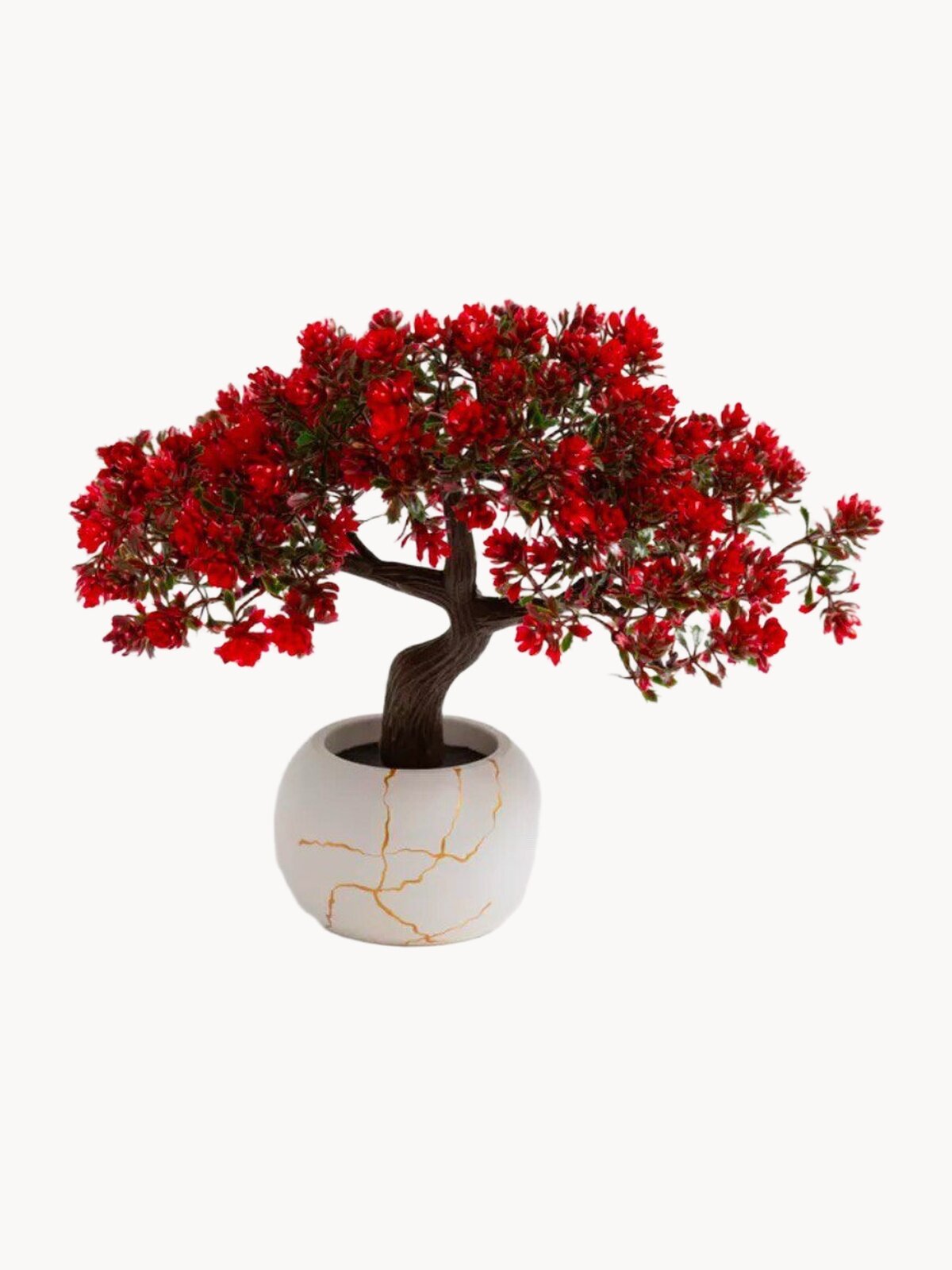 Декоративное искусственное растение дерево бонсай в кашпо горшке для декора интерьера искусственный цветок