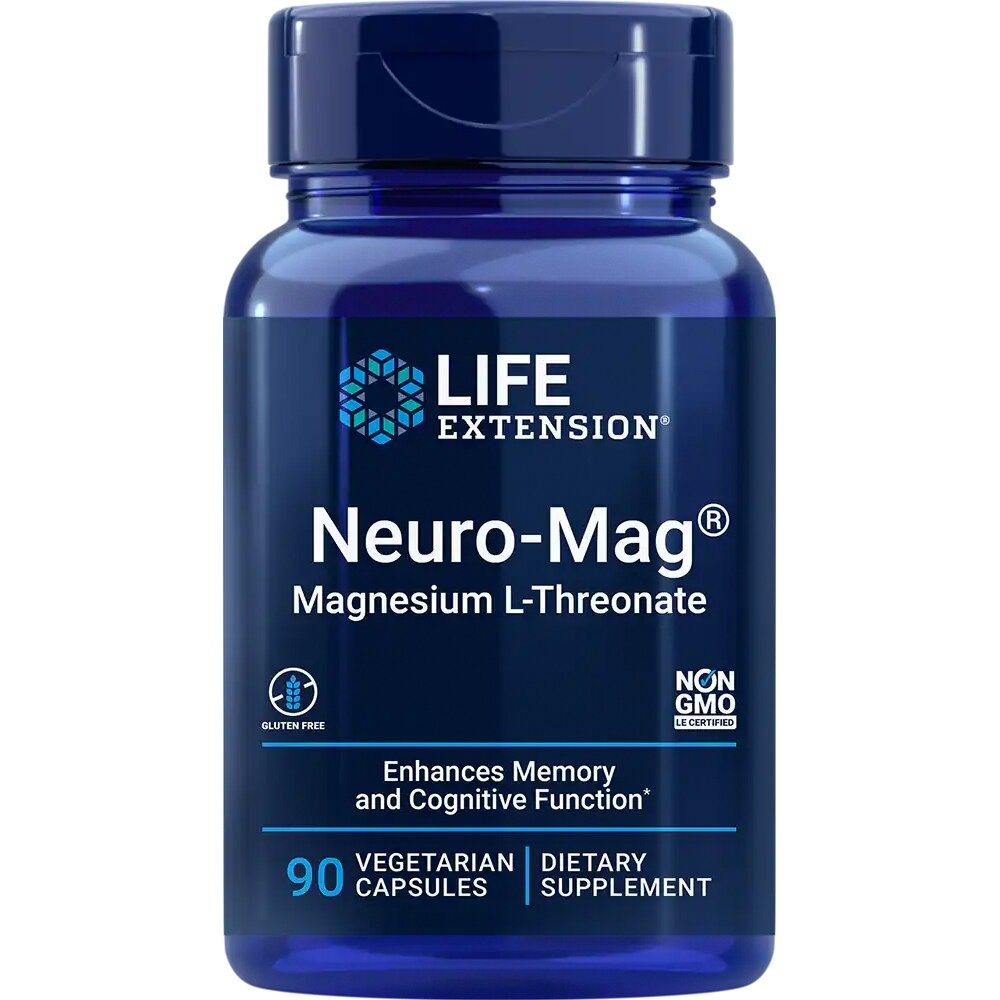Life Extension Neuro-Mag® Magnesium L-Threonate, 90 капсул вегетарианских