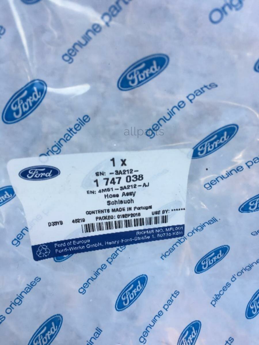 FORD 1 747 038 Трубка ГУР A/T FORD Focus 2 1 747 038