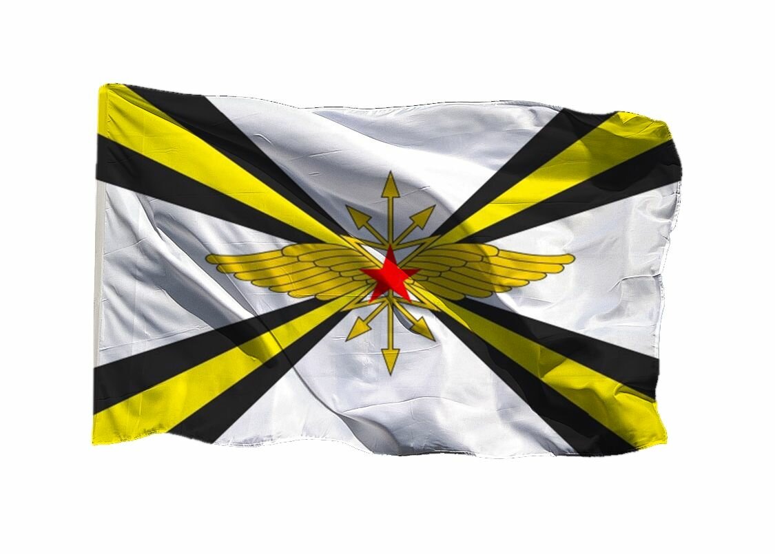 Флаг войск связи СССР 90х135 см на сетке для улицы, для флагштока