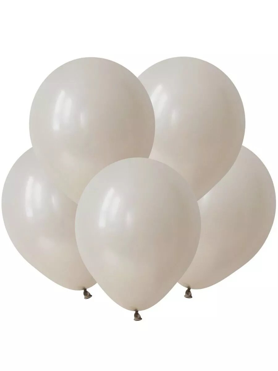 Белый песок, Пастель / White sand, латексный шар (5"/12,5 см ) 100 шт. / Веселый праздник