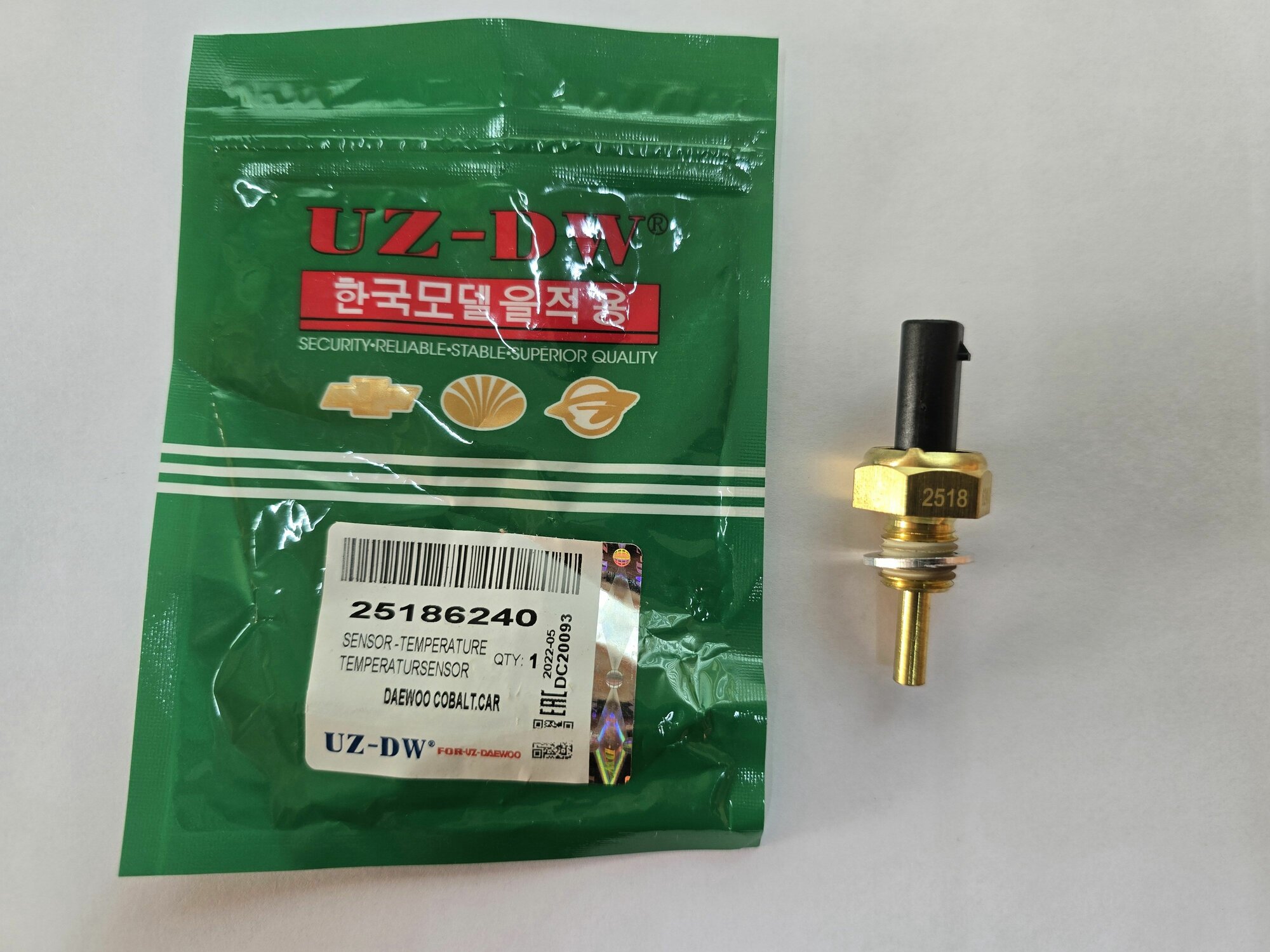 Датчик температуры охлаждения двигателя Кобальт, Равон Р4