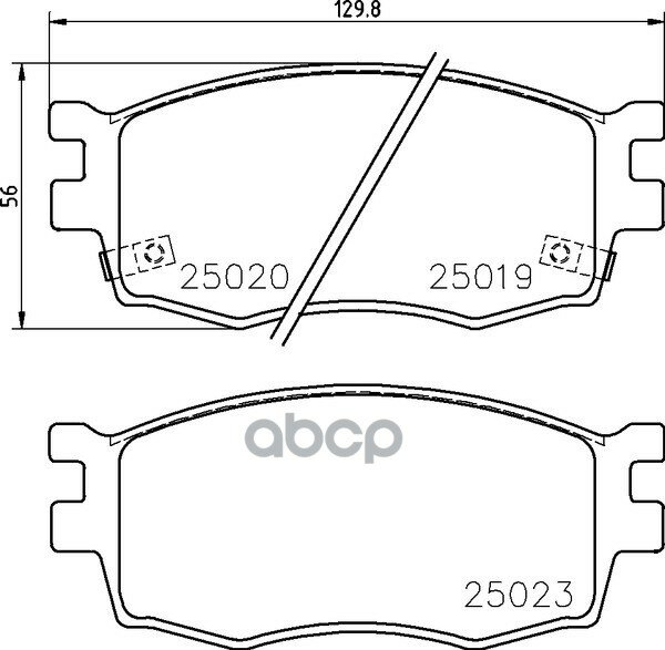 Колодки тормозные KIA Rio (05-) передние (4шт.) MINTEX Mintex арт. MDB3057