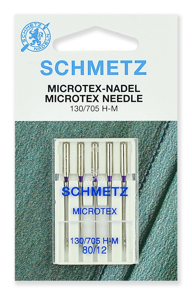 Иглы микротекс Schmetz 130/705 Н-M №80, 5 шт.