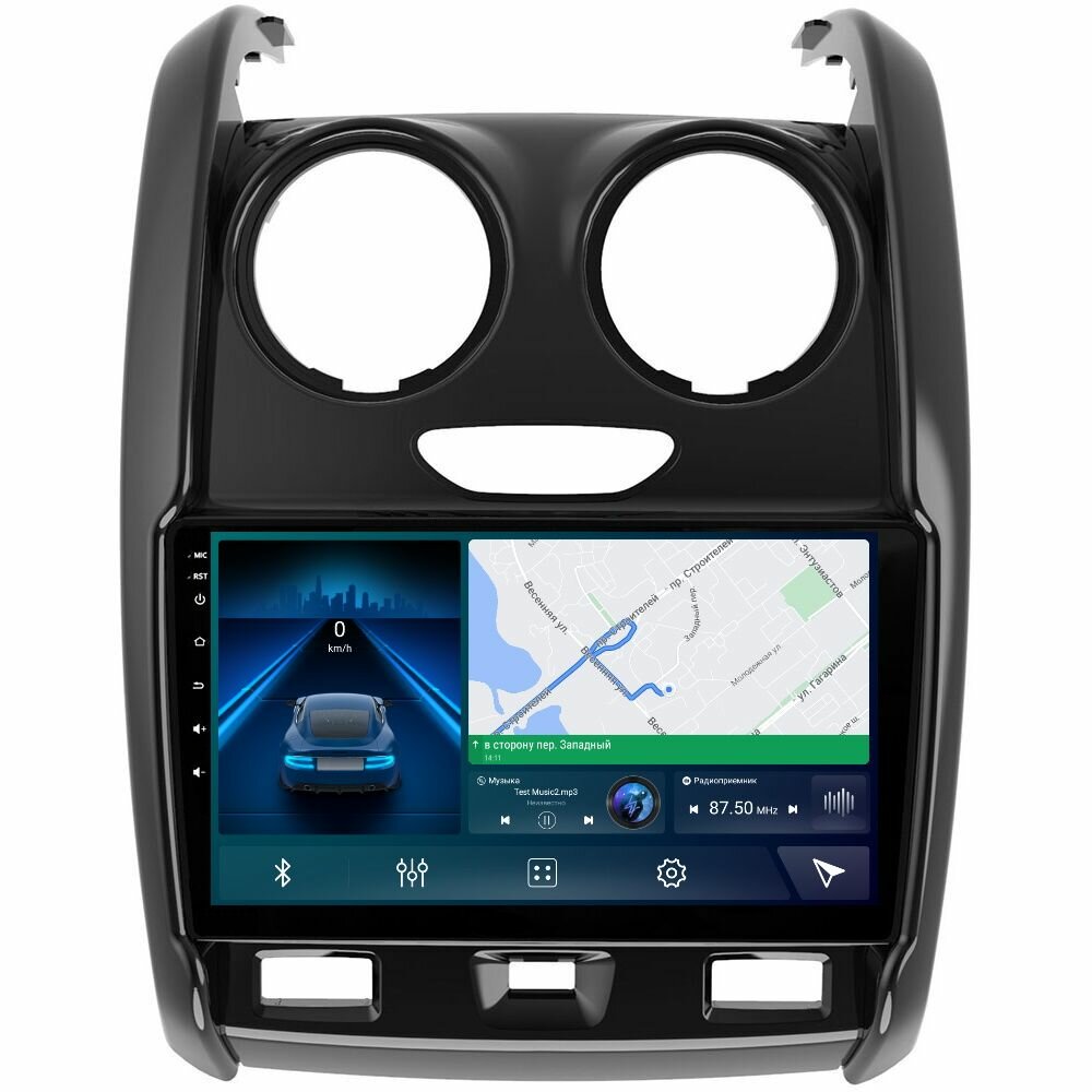 Магнитола CRS-300 Рено Дастер 2 Renault Duster 2015-2021 - Android 13 - Процессор 8 ядер - Память 4+64Gb - Carplay - DSP 36 полос - 4G(Sim)