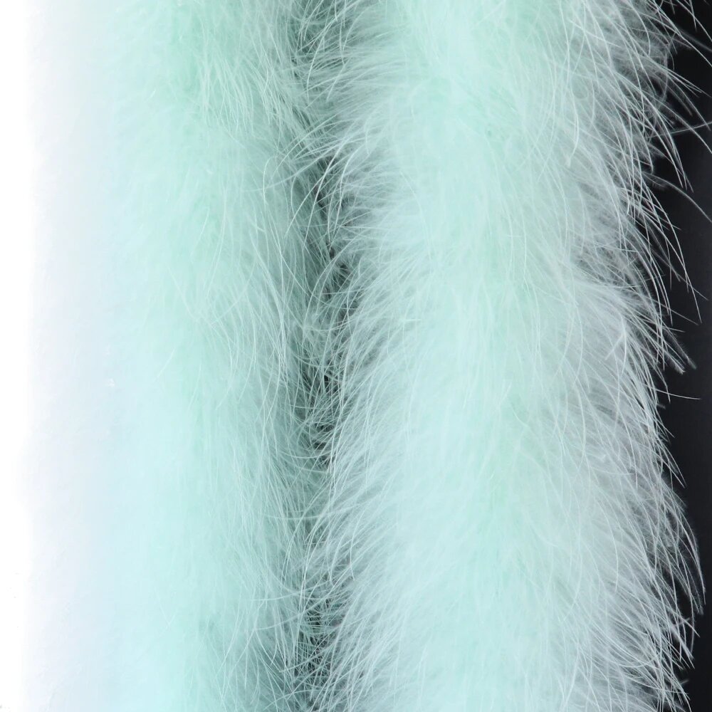 Бирюзовый перьевой боа, цвет Mint Green