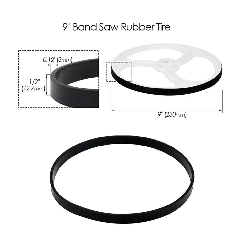 Резиновые шины для ленточных пил 8/9/10/12/14 дюймов 9 Inch