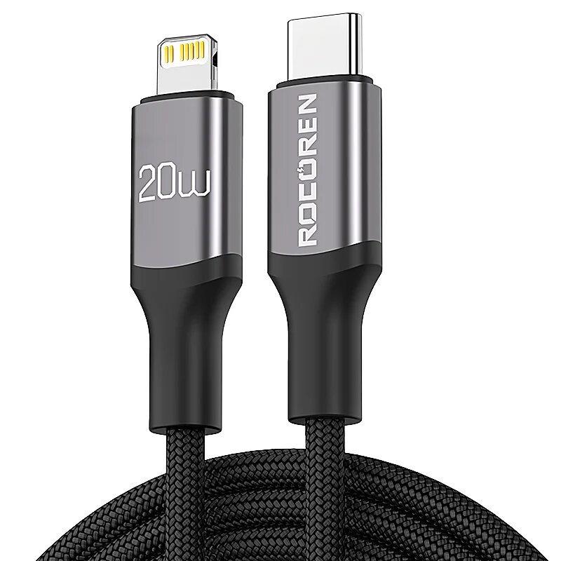 Кабель зарядный Rocoren PD, 20 Вт, USB C, для iPhone 14 Pro Max 13 12