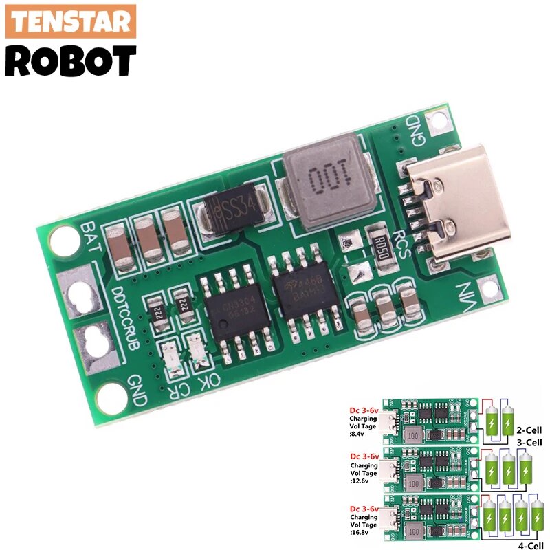 TENSTAR ROBOT Регулятор напряжения 4S 2A Type-C