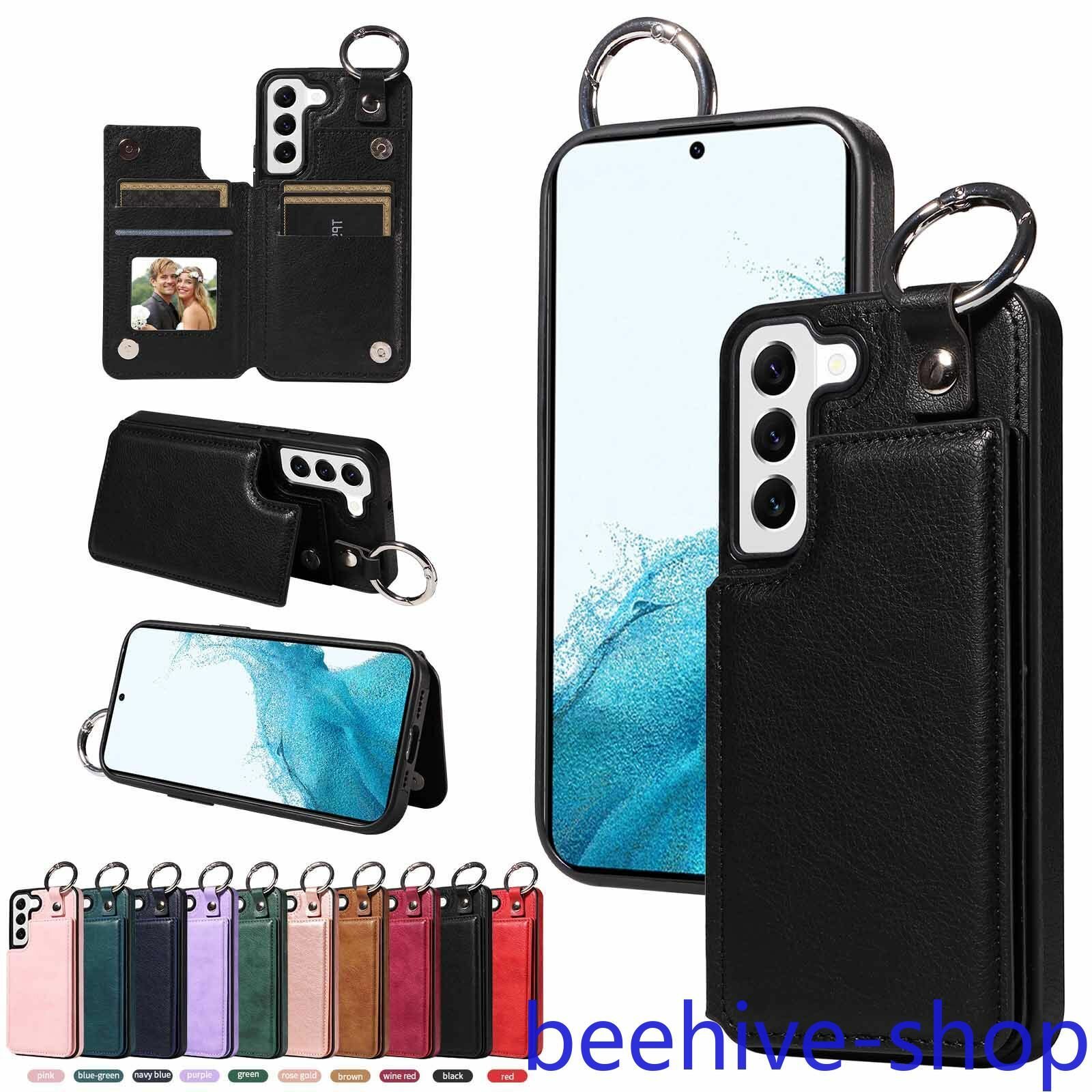 Кожаный чехол для Samsung Galaxy S22 /(Самсунг Галакси с22) с отделением для карты/ Чехол-кошелек для / Кожа высокого качества