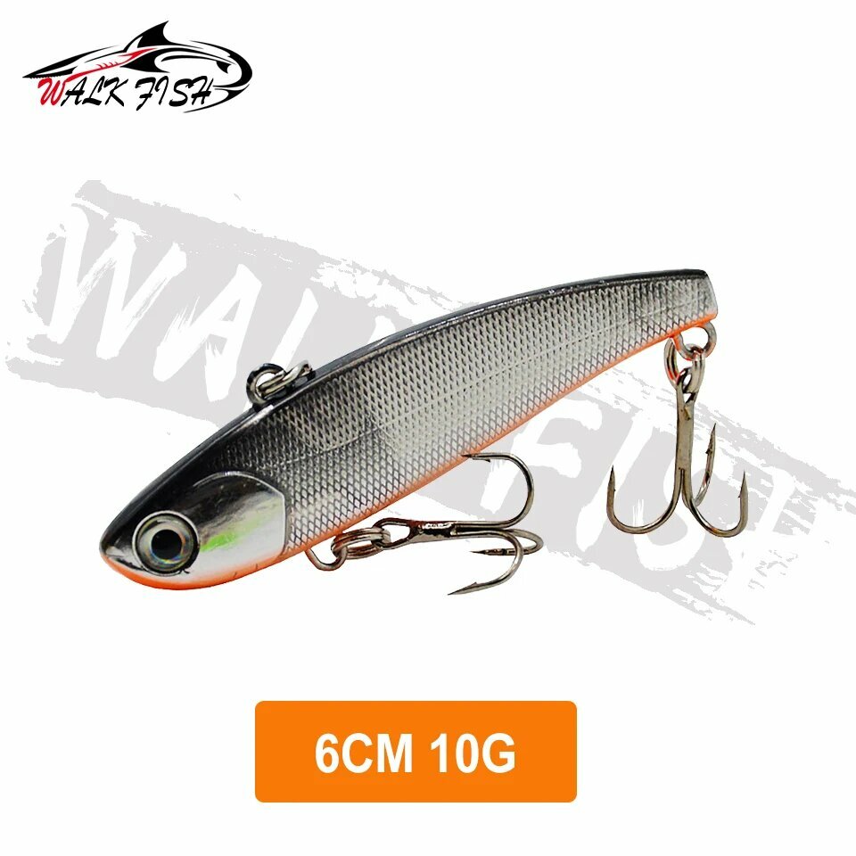 WALK FISH Вибро-приманка Vib, 10г, Серый
