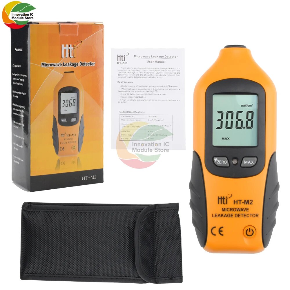 Высокочувствительный Профессиональный цифровой детектор утечки микроволновой печи Высокоточный Измеритель излучения тестер с ЖК-дисплеем 0-9,99 МВт/см2