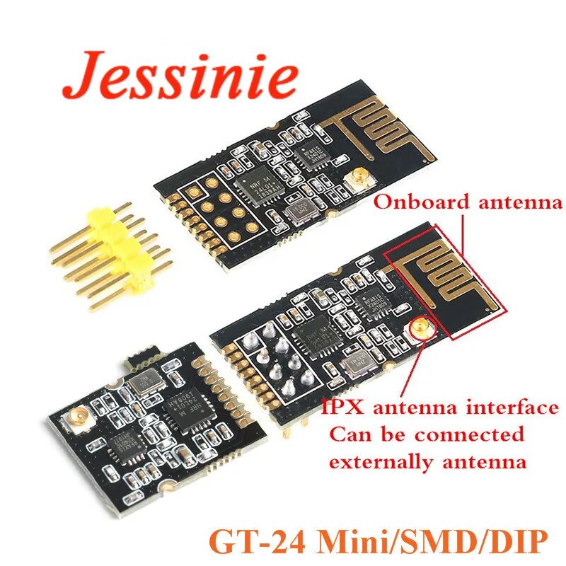 Беспроводной модуль GT-24 2.4G NRF24L01+PA+LNA для микроконтроллеров — фото 1