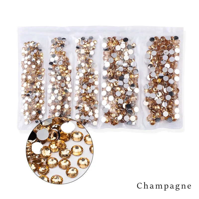 Стразы QIAO полимерные разноцветные 3-5 мм 2000 шт. 13