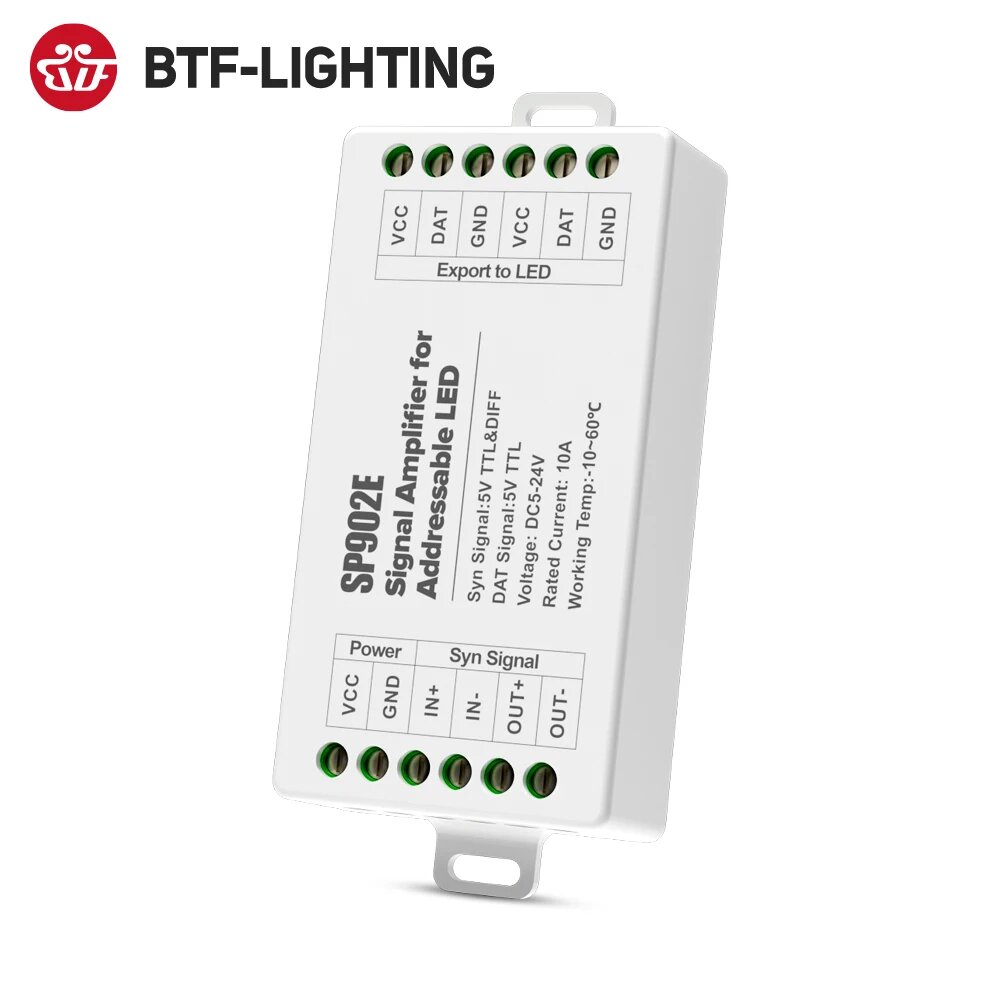 RGB контроллер BTF-LIGHTING SP902E 2 канальный
