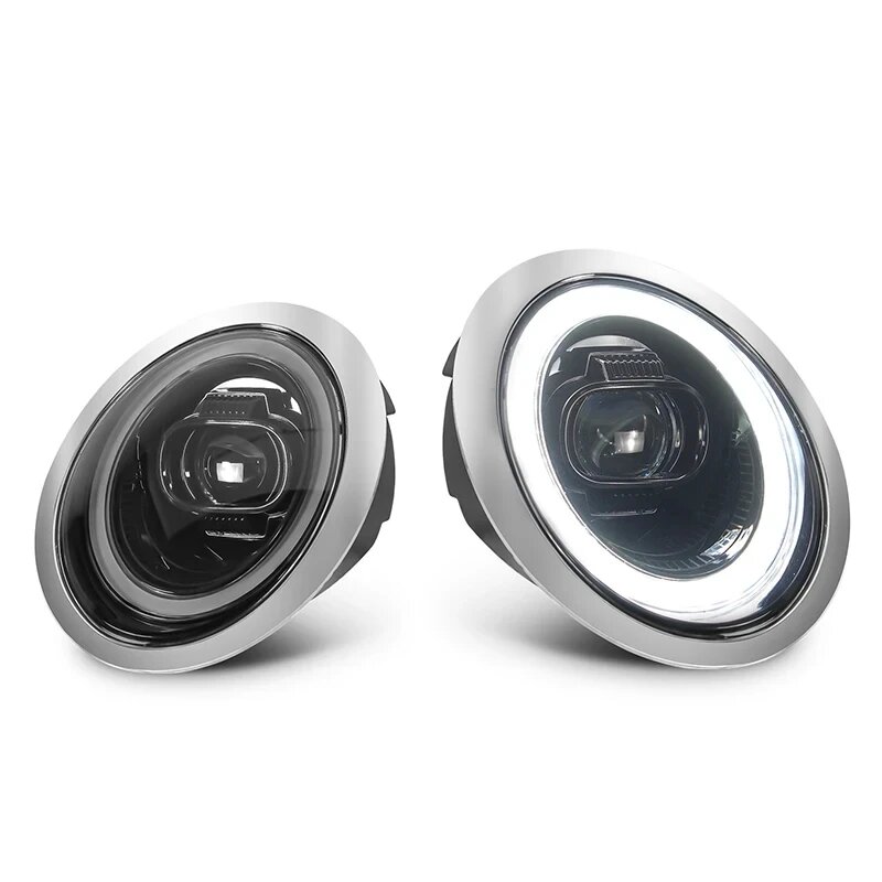 Автомобильные фары для BMW Mini Cooper R50 R52 R53, светодиодные фары в сборе 2001-2007, модифицированные галогенные ксеноновые аксессуары 2pcs Chrome