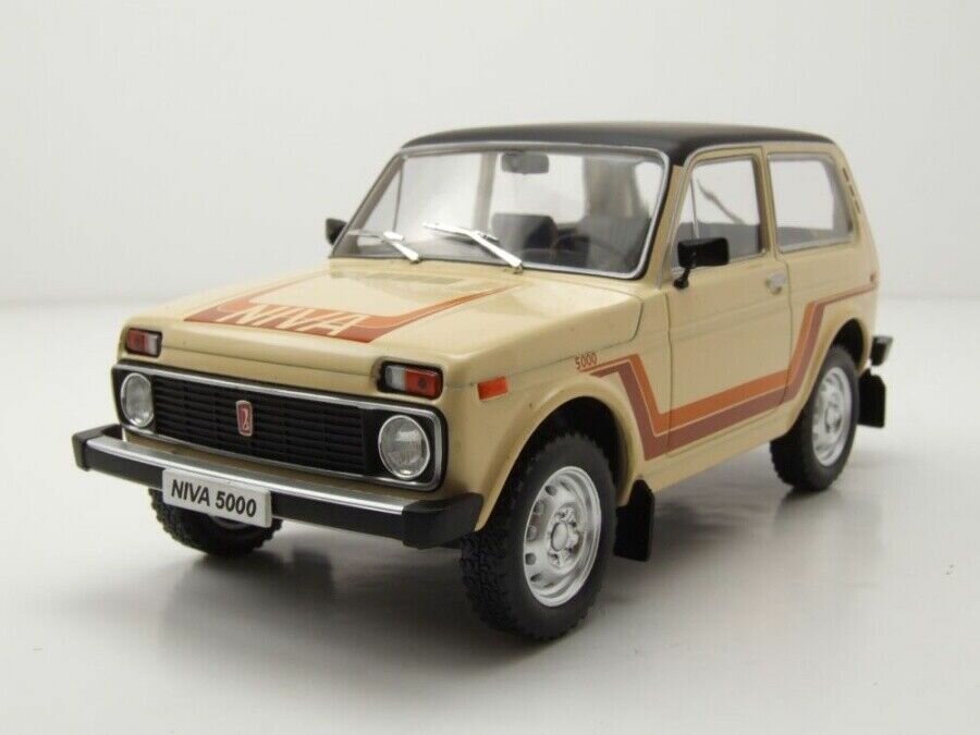LADA NIVA 5000 4х4 (ВАЗ 2121 "нива") 1980 Бежевый, масштабная модель коллекционная