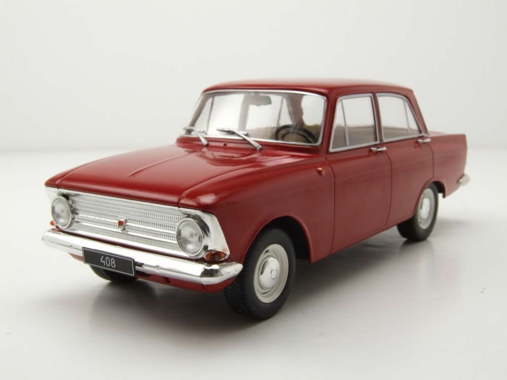 Москвич 408 1966 Красный, масштабная модель коллекционная