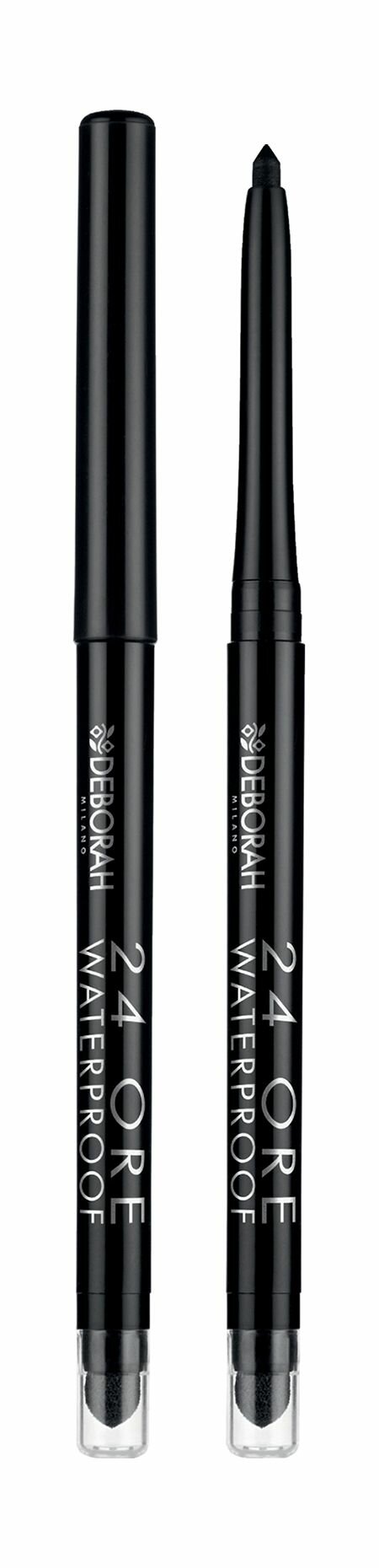 DEBORAH MILANO Карандаш для глаз автоматический 24 Ore Waterproof Eye Pencil, 0,5 г, 01 черный