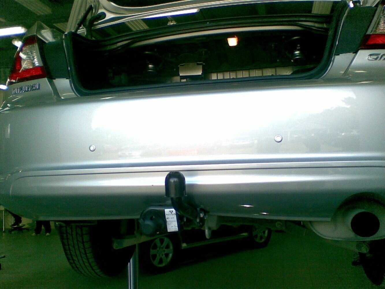 Фаркоп для Mitsubishi Galant седан 2007-2012 (без электрики) (паспорт и сертификат) AvtoS. MI17