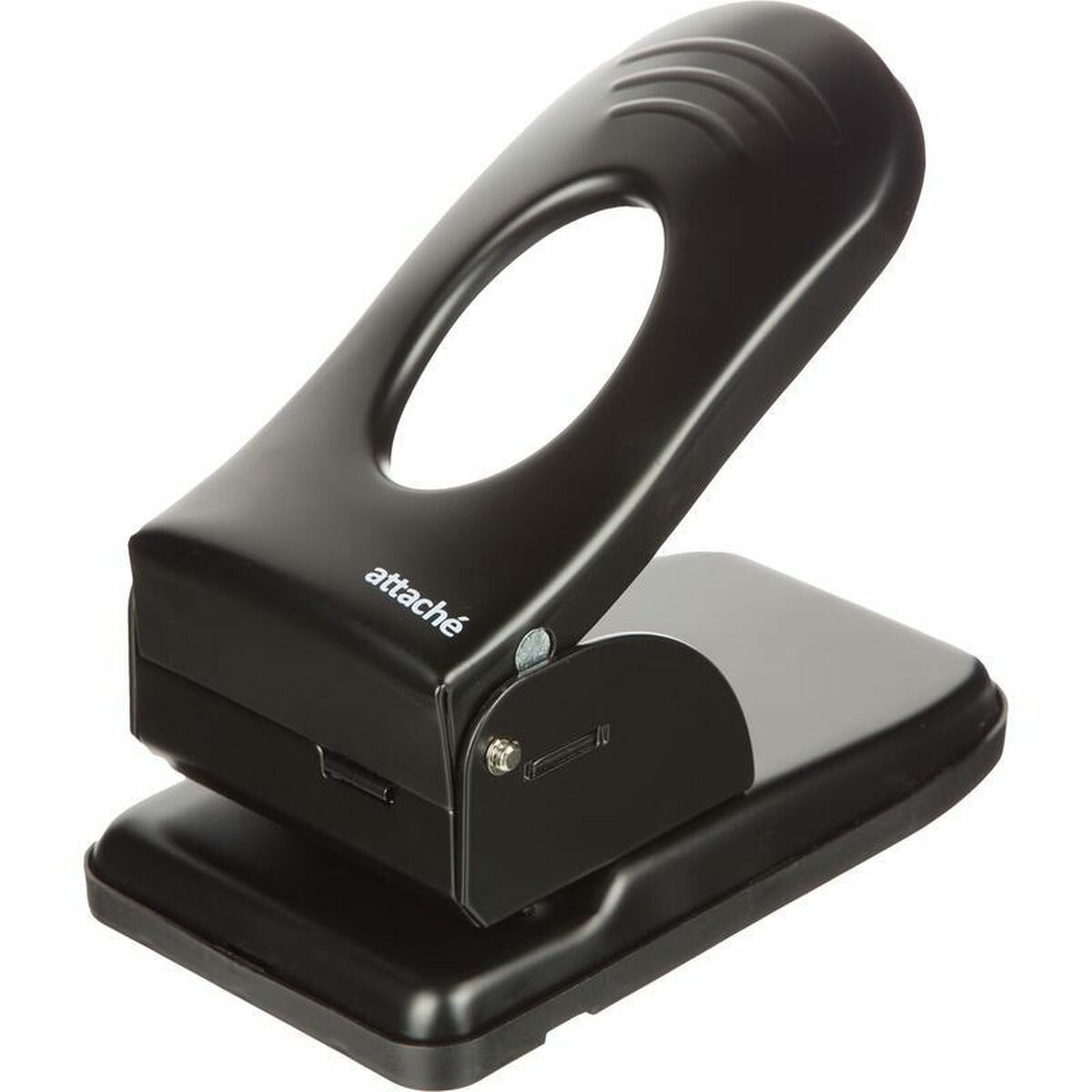 Дырокол Attache Economy, до 65 листов, линейка, металл, черный (1613577), 12шт.