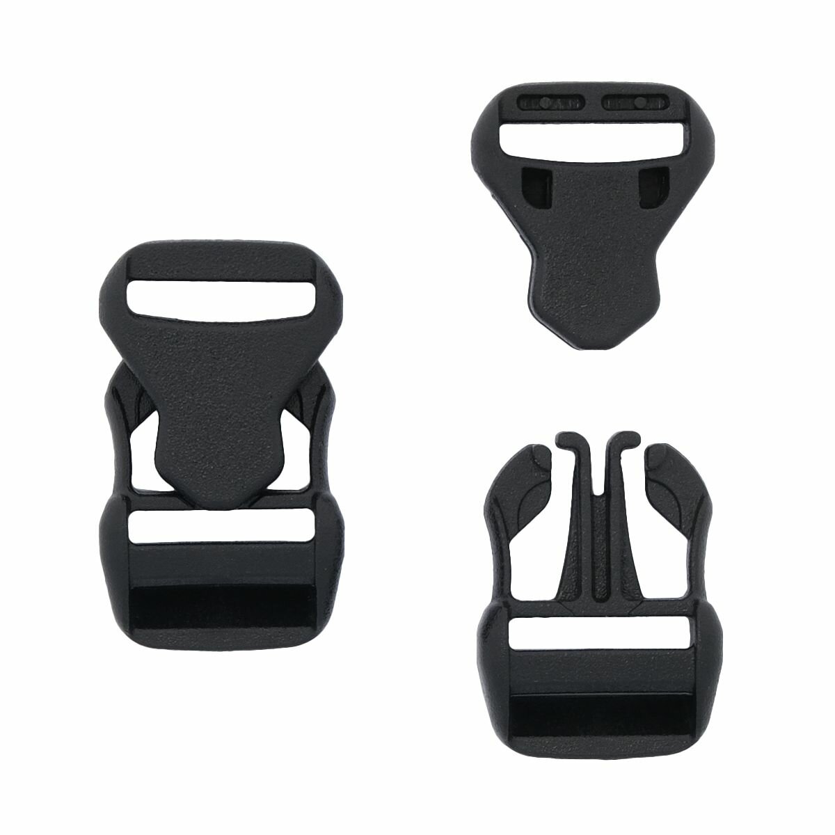 59739 Фастекс 15мм пластик, черный BIG