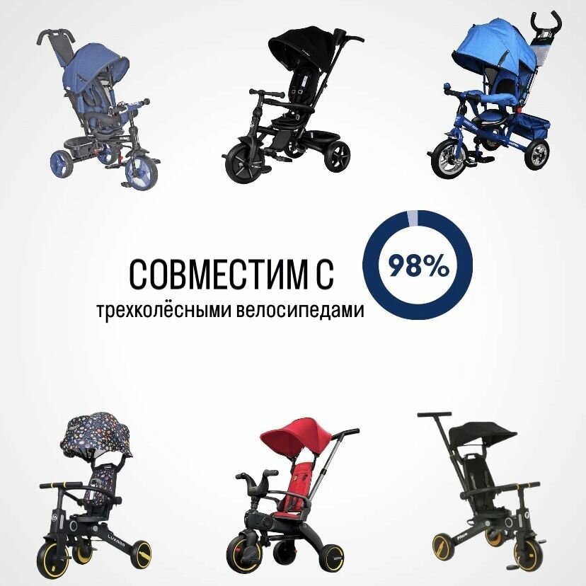 Дождевик на детский трехколесный велосипед