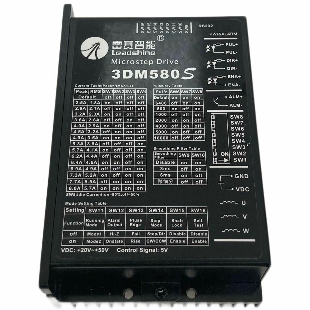 Драйвер 3-х фазного Шагового Двигателя 3DM580