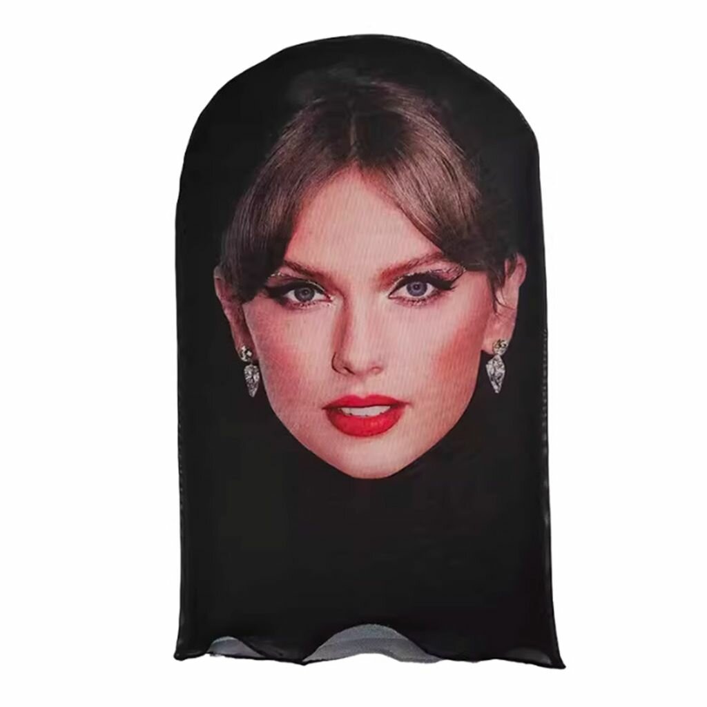 (1 топ) Пародийная маска звезды на все лицо -Аватар Тейлор Свифт