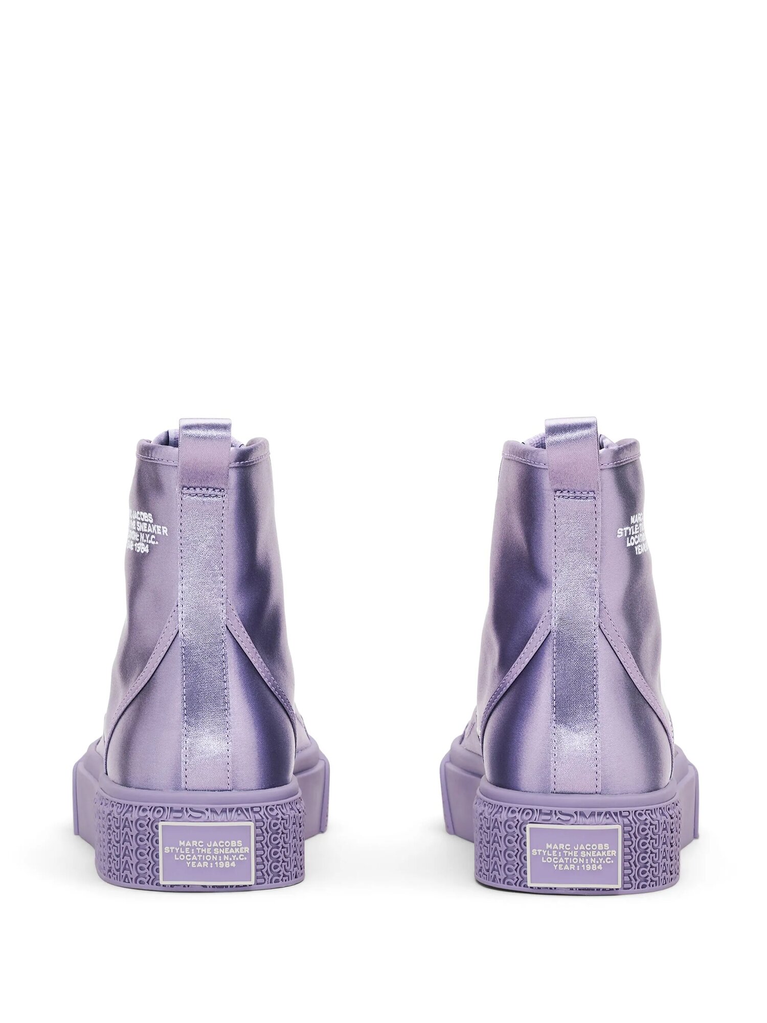 Кроссовки MARC JACOBS The Satin High Top, размер 40, фиолетовый — фото 1