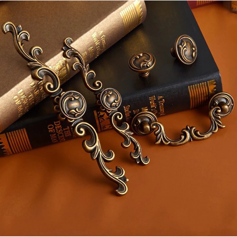 GUJINDA Антикварные бронзовые ручки для мебели A4