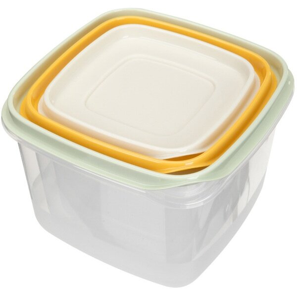 Набор пищевых контейнеров Phibo 4 шт 0,25 л + 0,45 л + 0,75 л + 1,2 л, микс